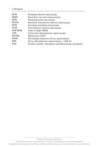 Electron microscopy and other techniques | PDF