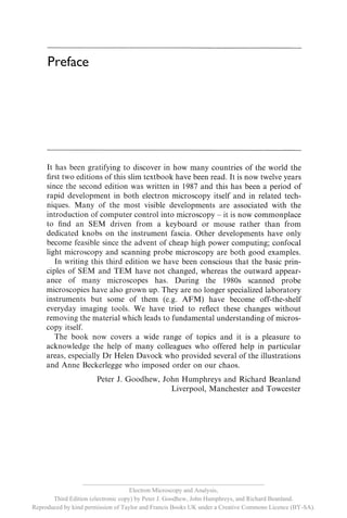 Electron microscopy and other techniques | PDF | Free Download