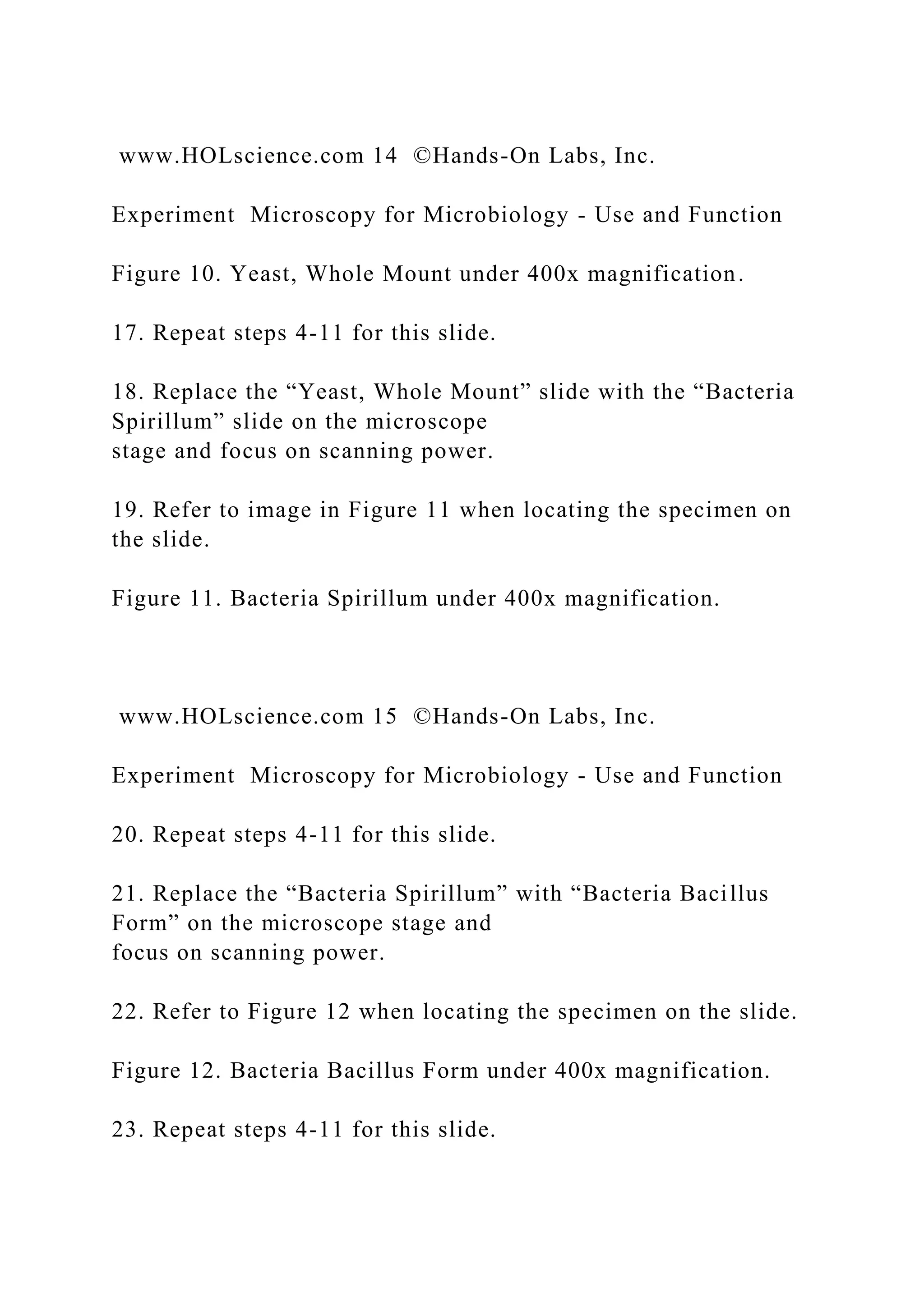 Microscopy for Microbiology – Use and FunctionHands-On L.docx
