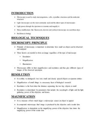 Microscopy introduction | DOCX