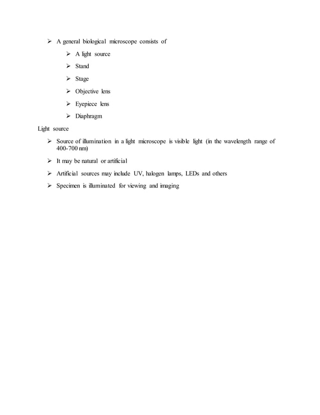 Microscopy introduction | PDF