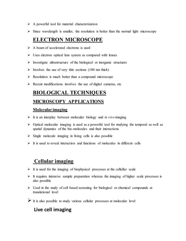 Microscopy introduction | PDF