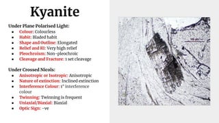 Microscopic Mineralogy- the study of minerals under microscope | PDF