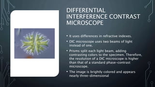 Microscopy presentation | PPTX