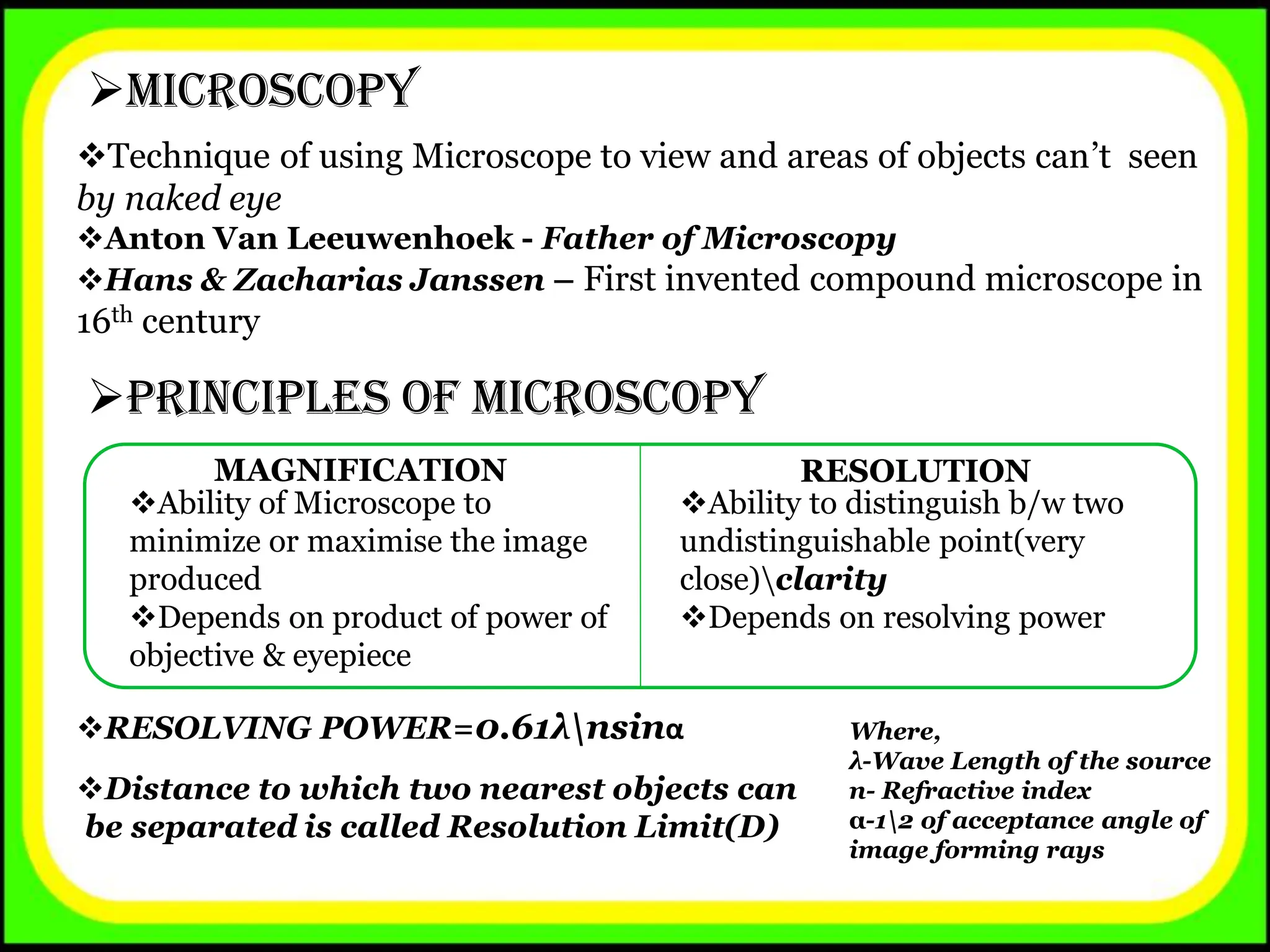 MICROSCOPY SEMINAR PRESENTATION BY SITESH) | PDF