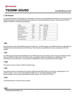 Microsd card spec | PDF