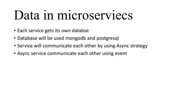 Microservices Architecture Presentation Ppt