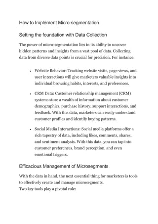 Micro-Segmentation Marketing: The Future Of Personalized Customer ...