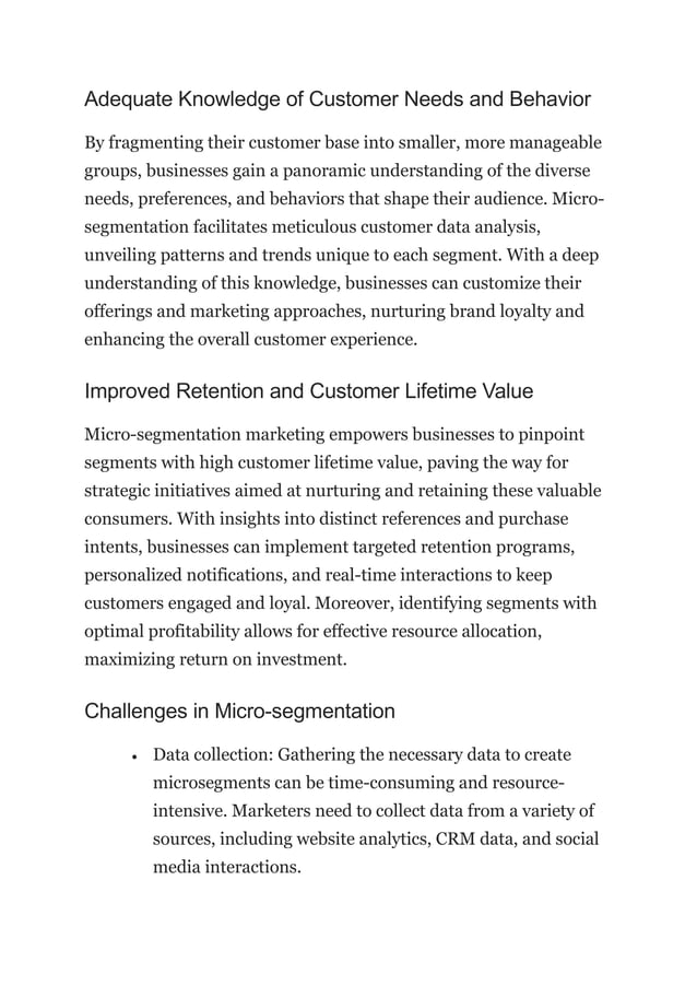 Micro-Segmentation Marketing: The Future Of Personalized Customer ...