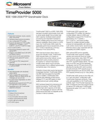 Microsemi tp5000 datasheet_vf | PDF | Internet | Computing