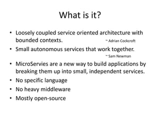 MicroService Architecture | PPTX