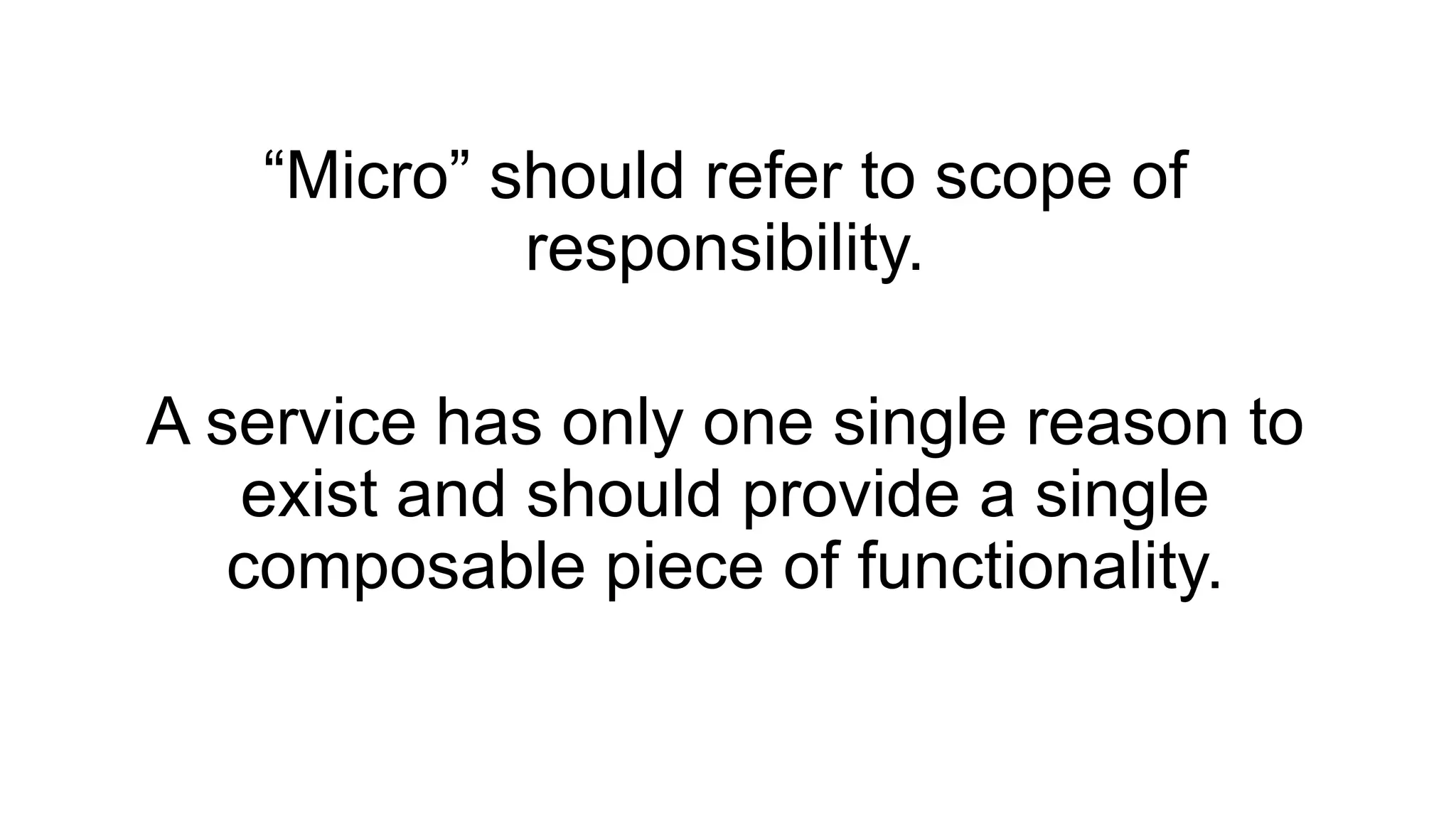Microservice architecture design principles | PPT