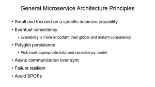 Microservice architecture design principles | PPTX