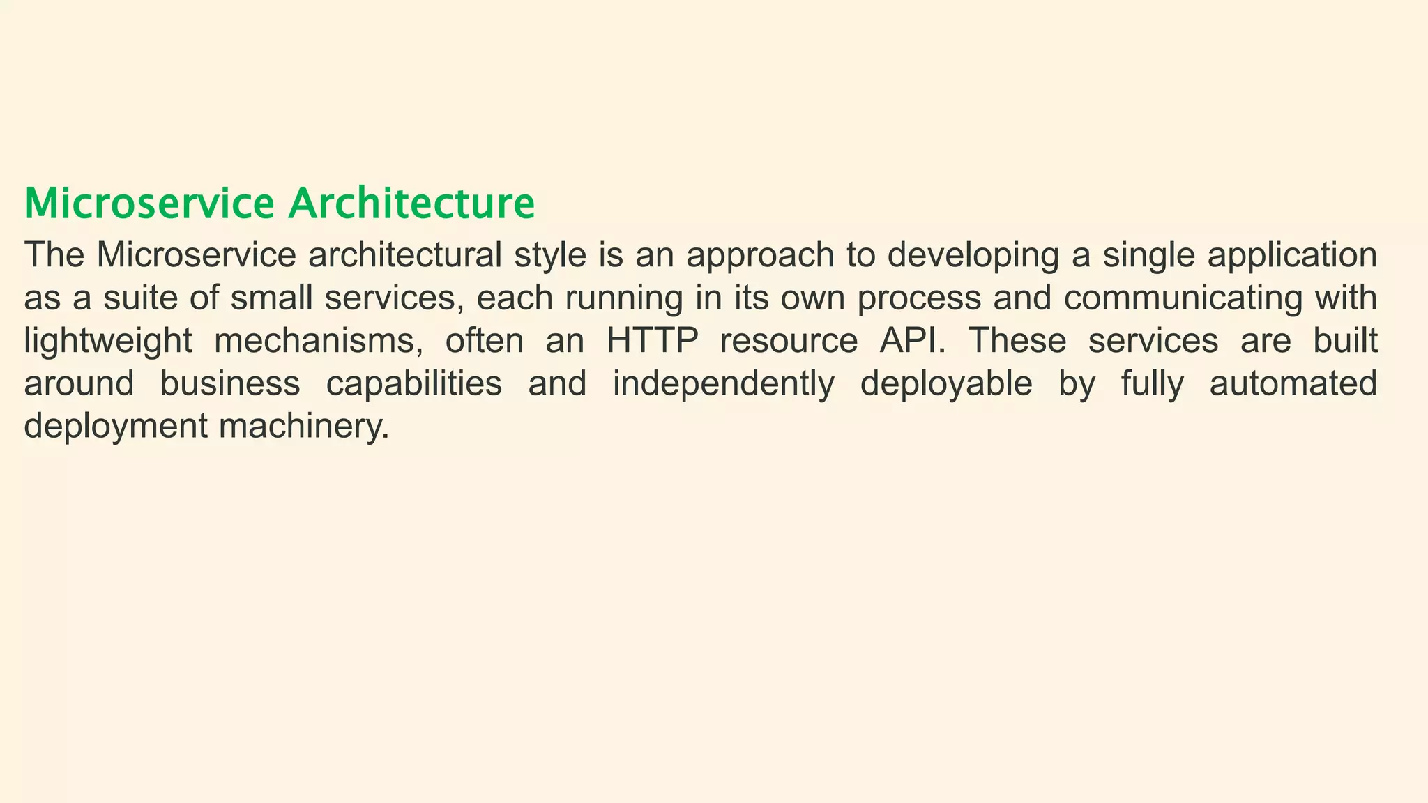 Microservice Architecture Software Architecture Microservice Design Pattern Ppt