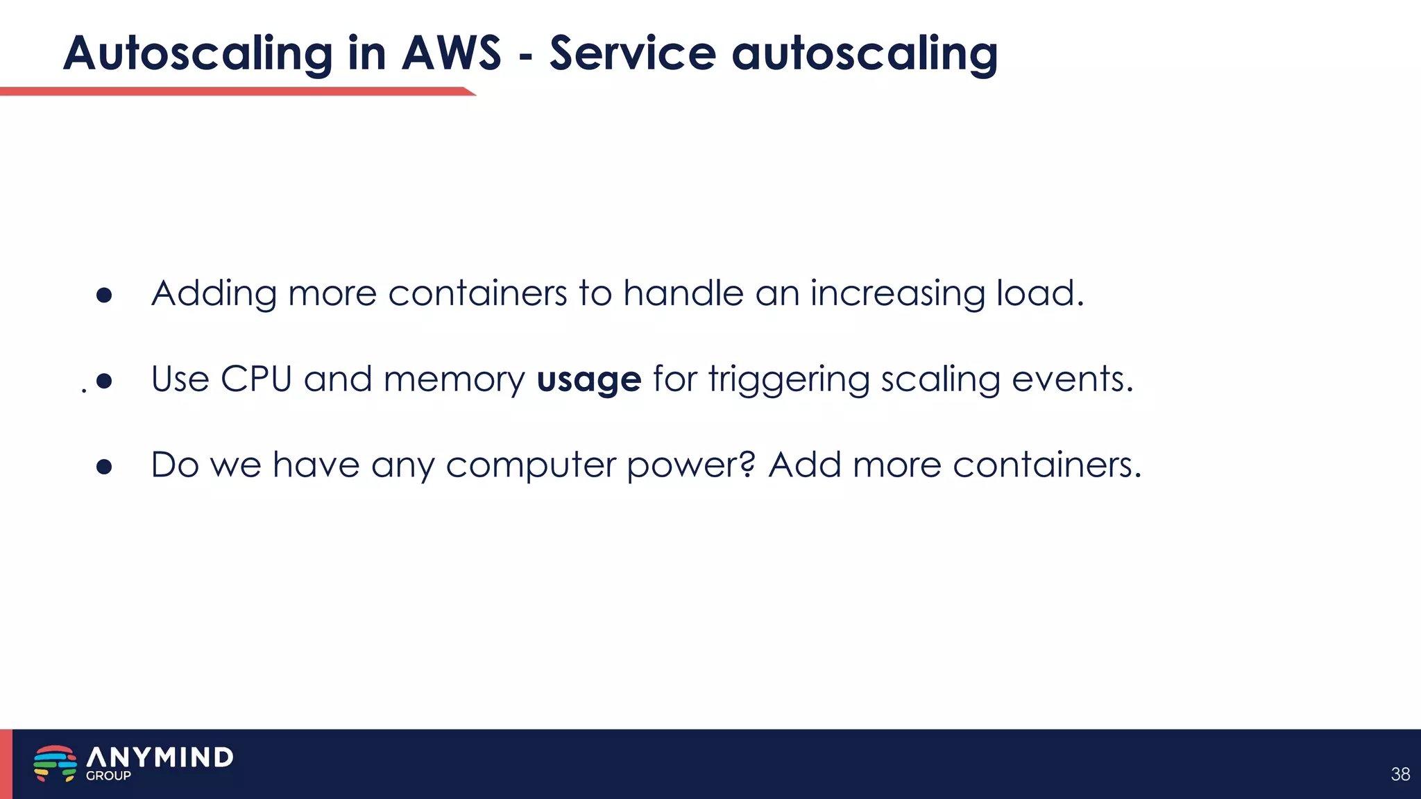 AnyMind Group Tech Talk - Microservices architecture with AWS | PPT