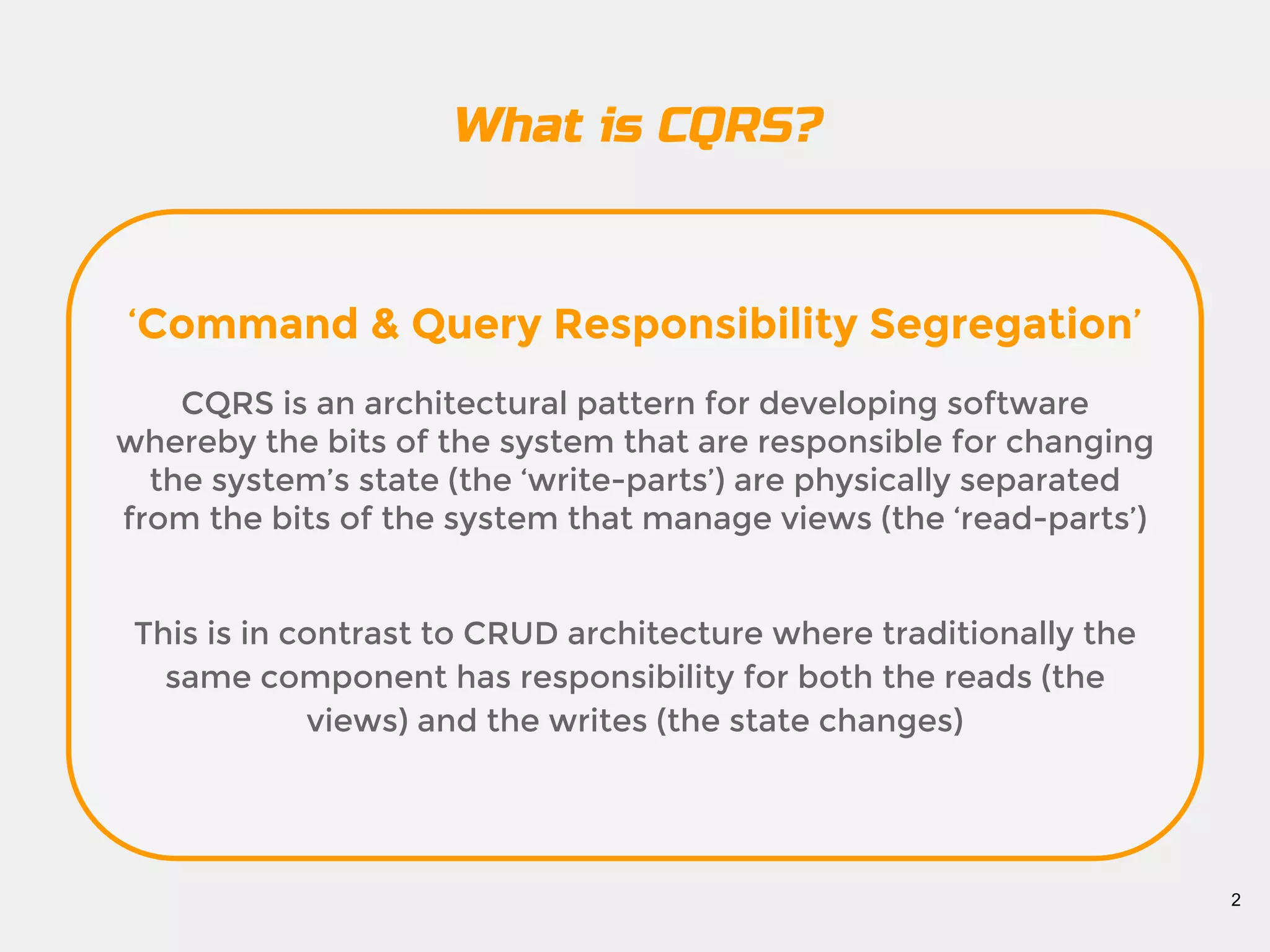 Microservice Architecture with CQRS and Event Sourcing | PPT