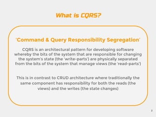 Microservice Architecture with CQRS and Event Sourcing | PPT
