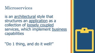 Microservices | PPTX | Computer Software and Applications | Computing
