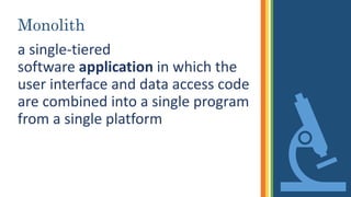 Microservices | PPTX | Computer Software and Applications | Computing
