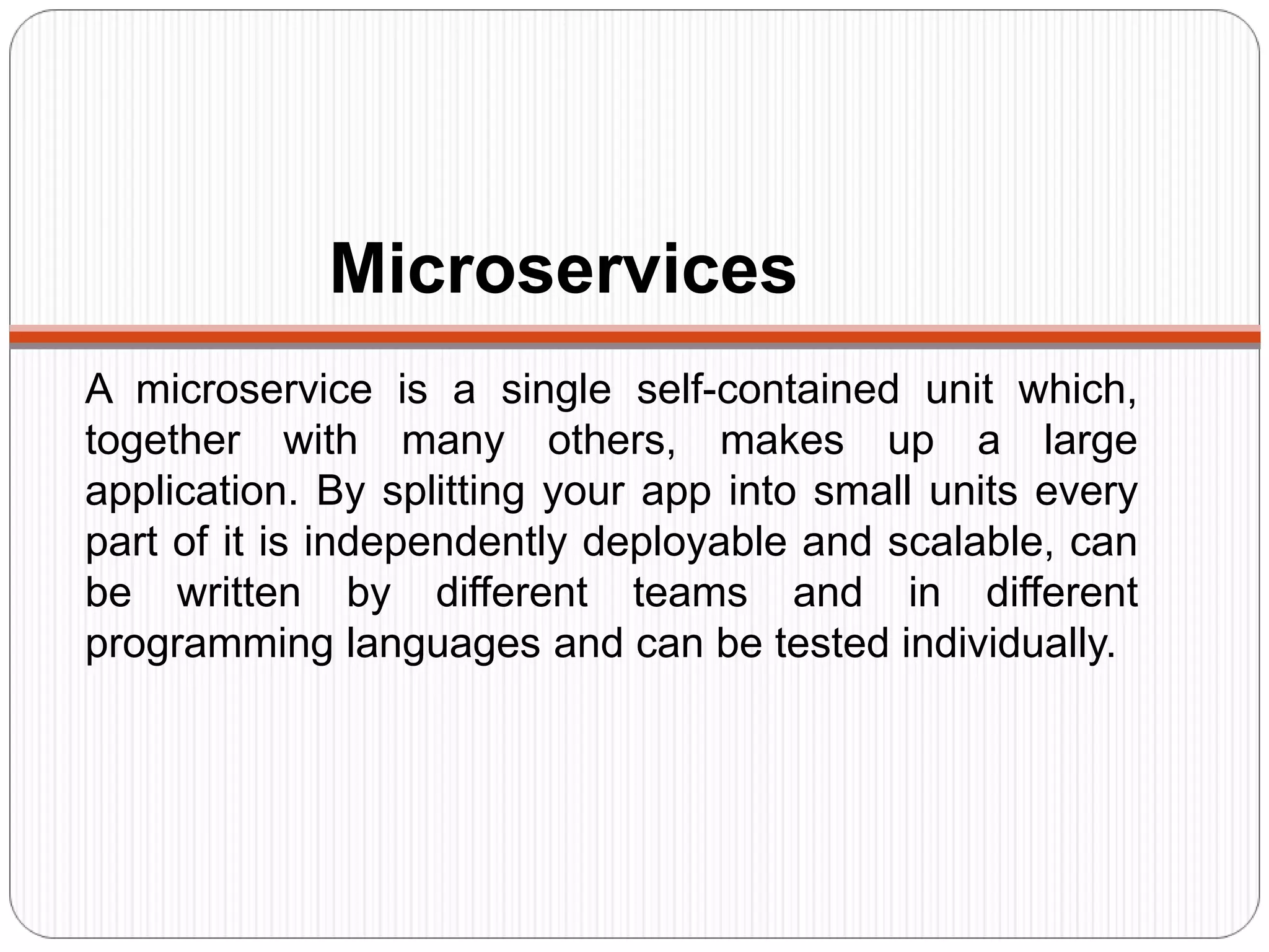 Micro services | PPT