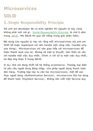 Giới thiệu tổng quan sơ bộ về Microservices | PDF