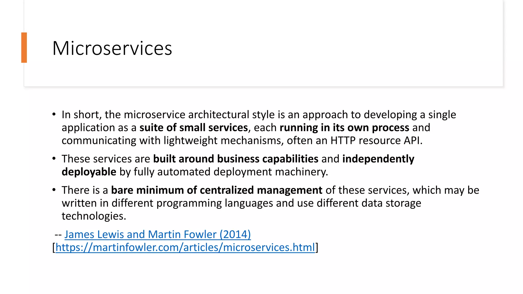 Microservices: A developer's approach | PPTX