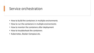 Microservices: A developer's approach | PPTX
