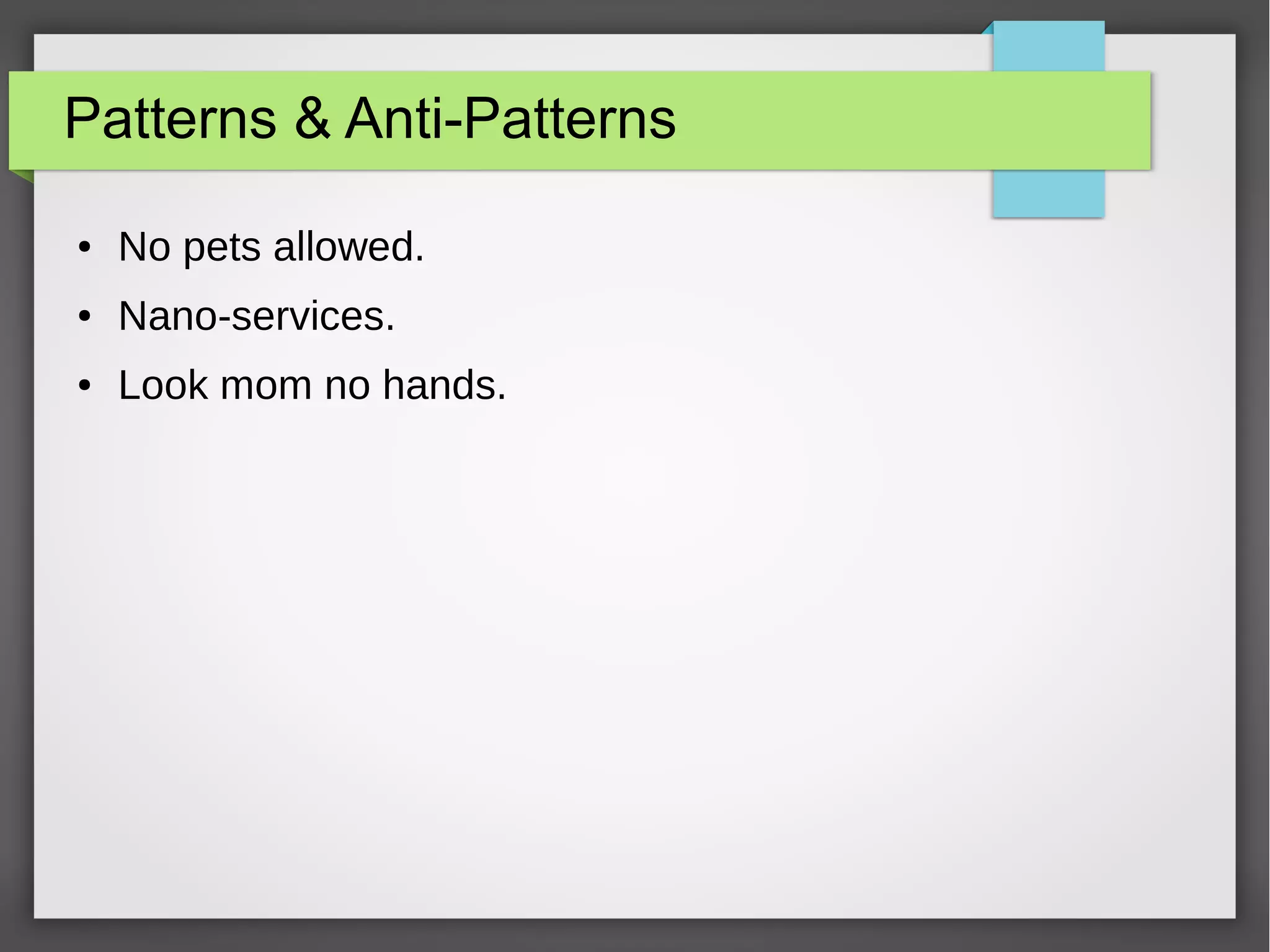 Microservices Patterns and Anti-Patterns | PPT