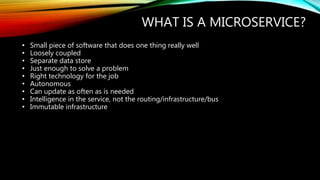 Microservices pros and cons dark | PPTX