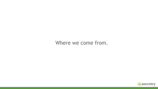 2017 Microservices Practitioner Virtual Summit: Ancestry's Journey towards Microservices ...