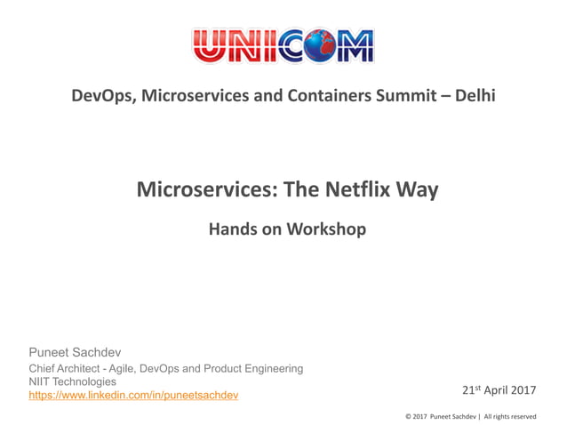 Microservices: The Netflix Way | PPT