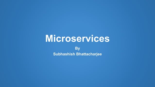 Microservices-101 | PPTX