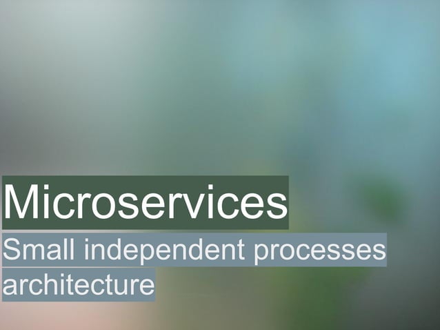 Microservices | PPT