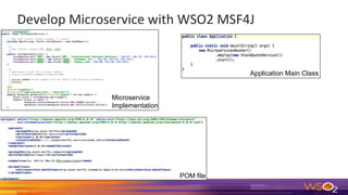 Building Services with WSO2 Microservices Framework for Java | PPT