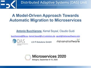Towards Automatic Migration to Microservices | PPTX | Programming Languages | Computing