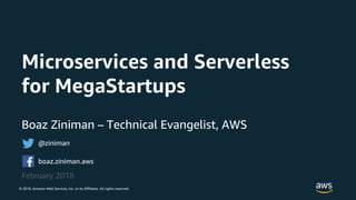 Microservices and Serverless for MegaStartups | PDF | Cloud Computing | Internet
