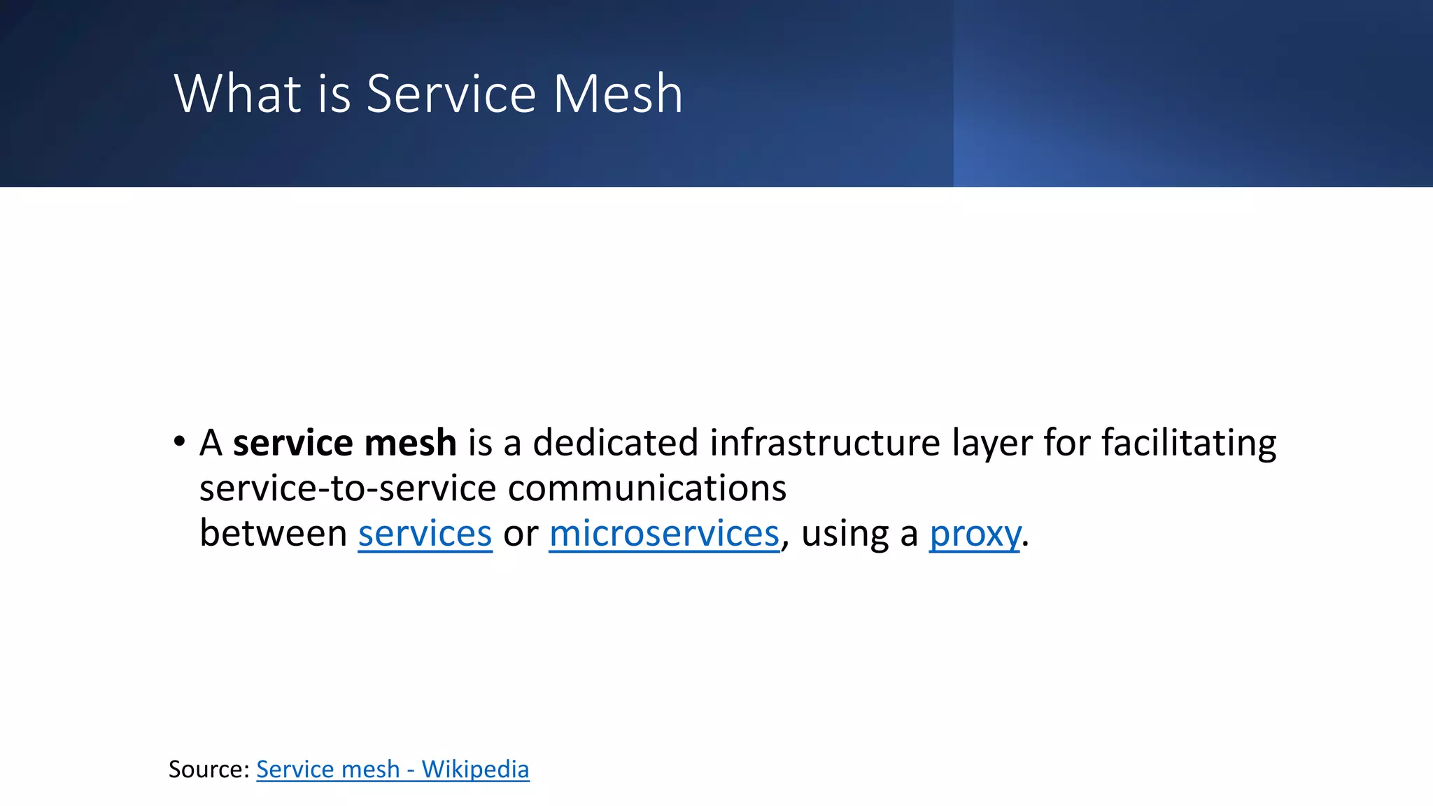 Microservices and Service Mesh | PPT