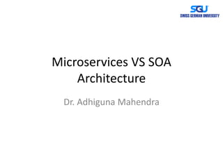 Microservices architecture enterprise architecture | PPT