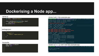 Microservices Architecture and Containers. | PPTX