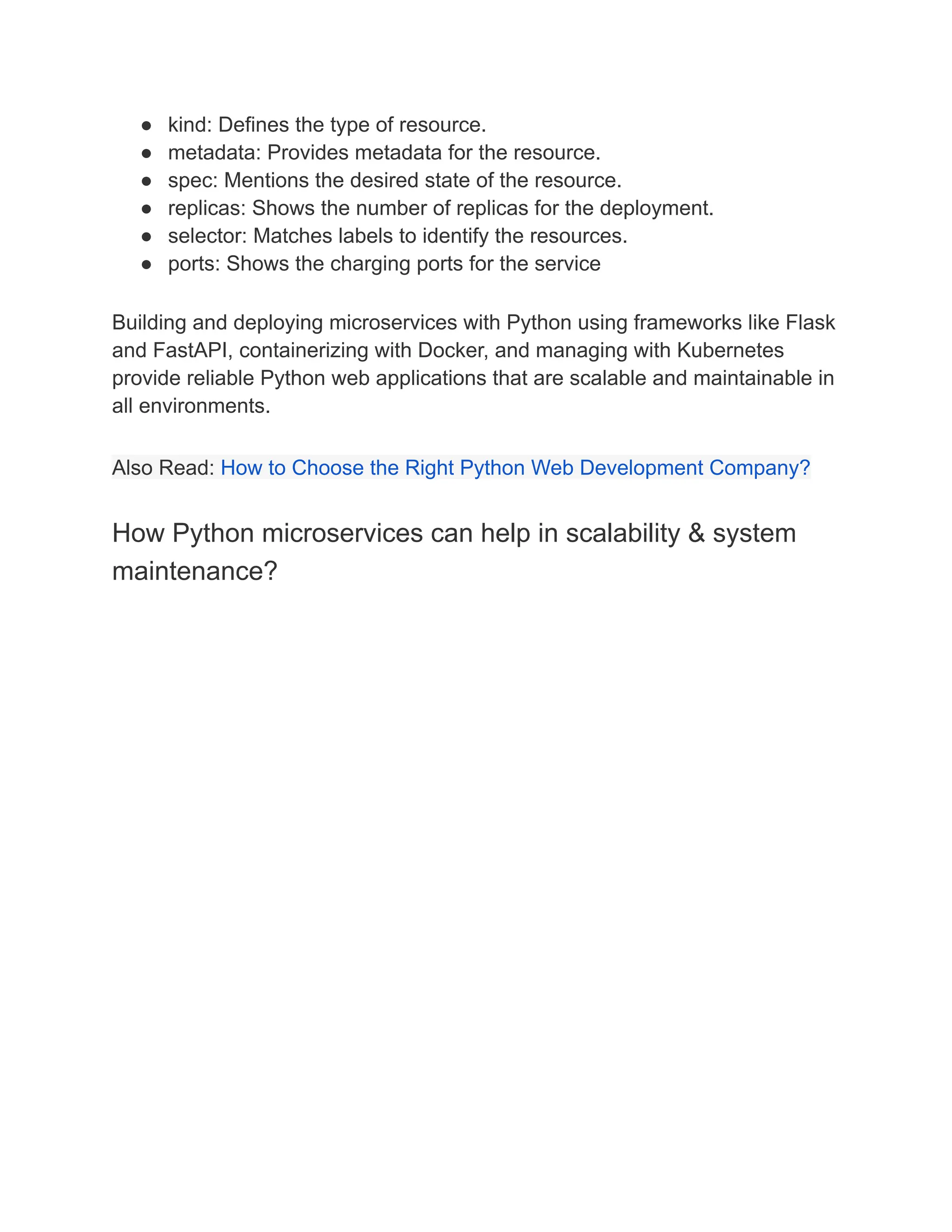 Microservices Architecture With Python Building Scalable And