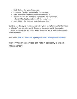 Microservices architecture with Python_ Building scalable and ...