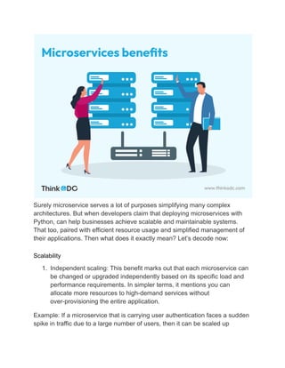 Microservices architecture with Python_ Building scalable and ...