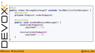 Testing Microservices with a Citrus twist | PPT