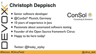 Testing Microservices with a Citrus twist | PPT