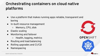 Microservices, containers and event driven architecture - key factors in agile integration | PPT