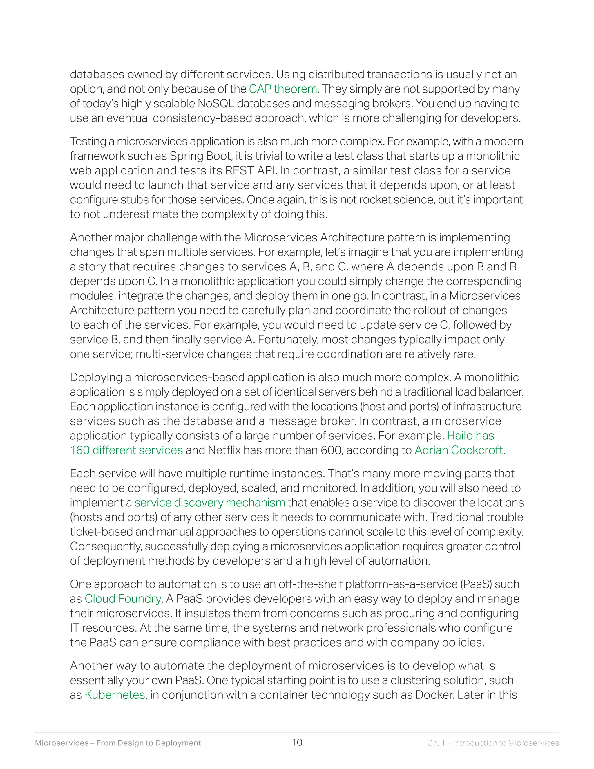 Microservices designing deploying | PDF