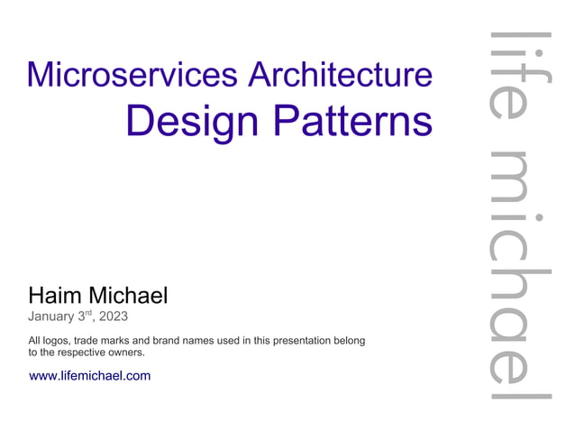 Microservices Design Patterns | PPT