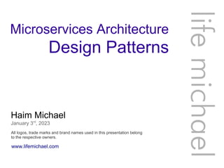 Microservices Design Patterns | PPT