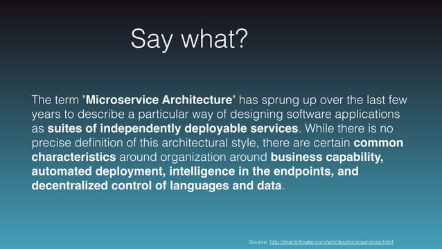 Microservices Gone Wrong! | PPT
