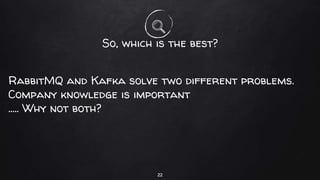 Micro-Services RabbitMQ vs Kafka | PPTX